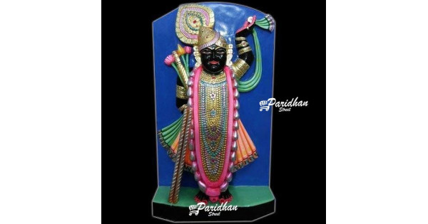 Nathdwara Black Marble Shri Nath Ji Statue-Shrinath Ji idol-Indian ...